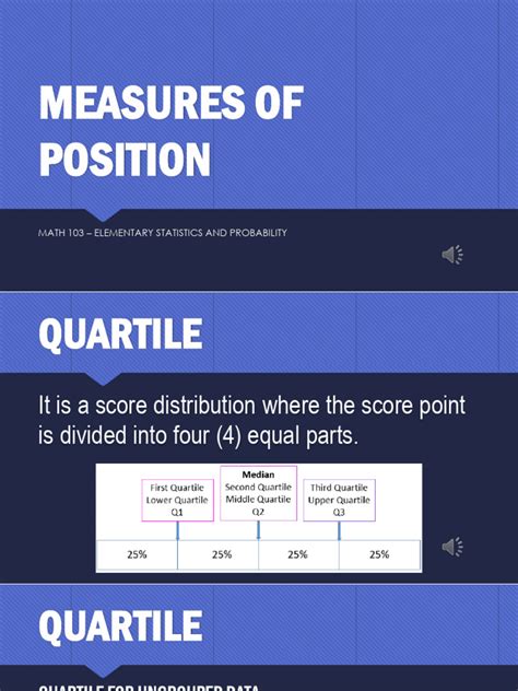 Understanding Quartiles Deciles And Percentiles Pdf Quartile