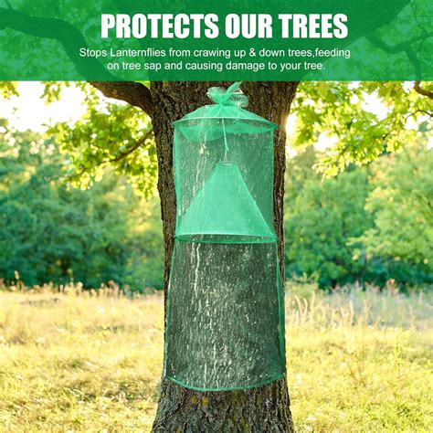 Qualirey 4 Pack Spotted Lanternfly Traps Lantern Fly Killer Mes Tree