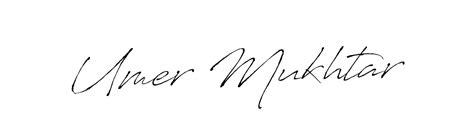 94 Umer Mukhtar Name Signature Style Ideas Awesome Online Autograph