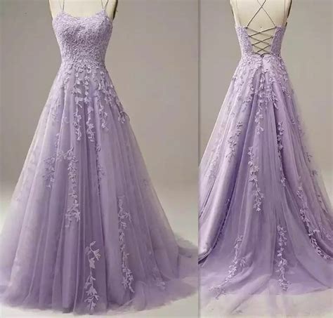 Lavender Long Prom Dress On Luulla
