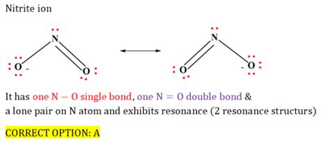 The Lewis Structure Of No2− A The Correct Lewis Structure Has 1