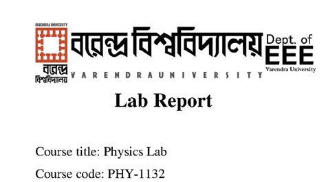 Phy Lab Report Experiments On Resistance And Capacitance Determination