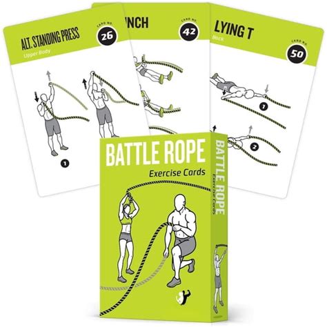 Rope Exercise Cards For Workouts Set Of 62 With Guided Strength