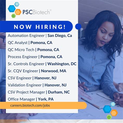 Pscbiotech Jobopenings Jobopportunities Engineeringjobs
