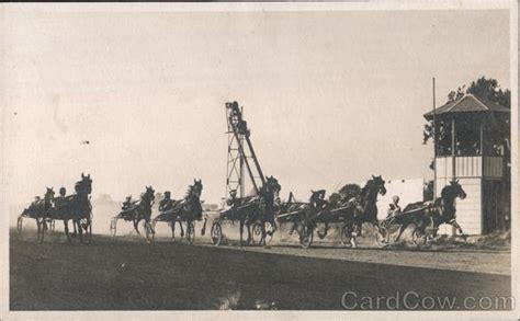 Harness Racing Alameda County Fair 1913 Pleasanton Ca Postcard
