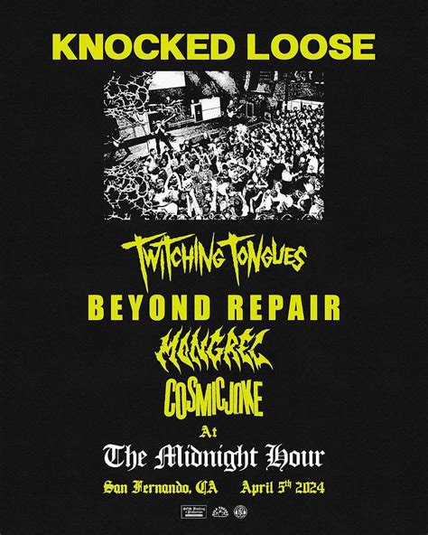 Knocked Loose Announce Surprise Show With Twitching Tongues Share New Song
