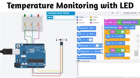 Tmp36 Temperature Sensor With Arduino In Tinkercad Arduino 56 Off