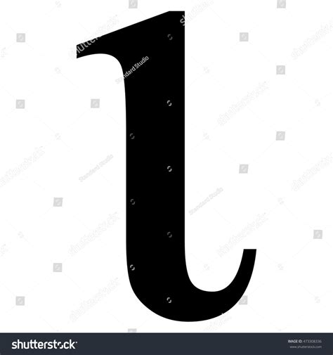 Iota Greek Letter Lowercase