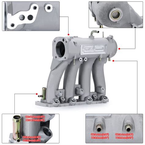 New For Honda Civic Crx Del Sol D15 D16 Dseries Intake Manifold