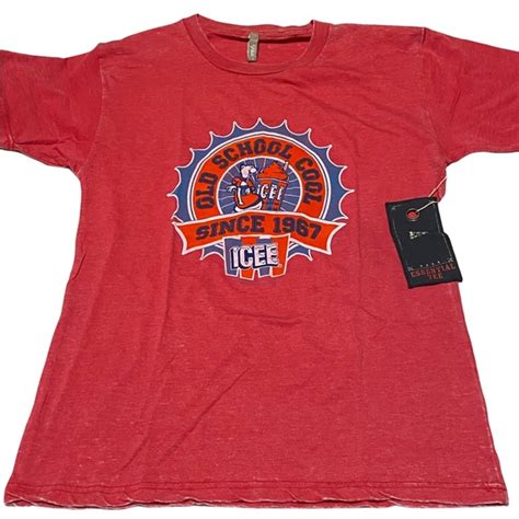 Mv Sport Shirts New Icee Old School Cool Mens Medium Red Shirt