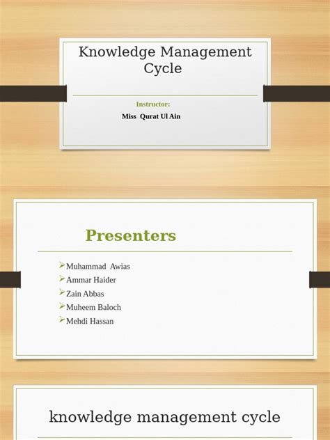 Knowledge Management Cycle Group 2 R Pdf Tacit Knowledge Knowledge Management