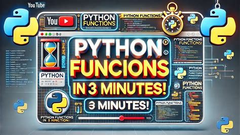 Python Function Basics Write Your First Function Fast Python Youtube