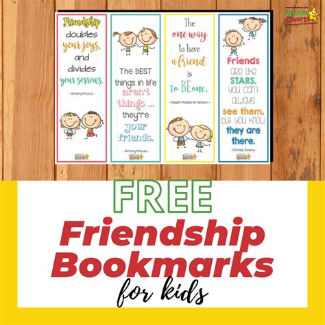 Friendship Bookmarks Free Printable