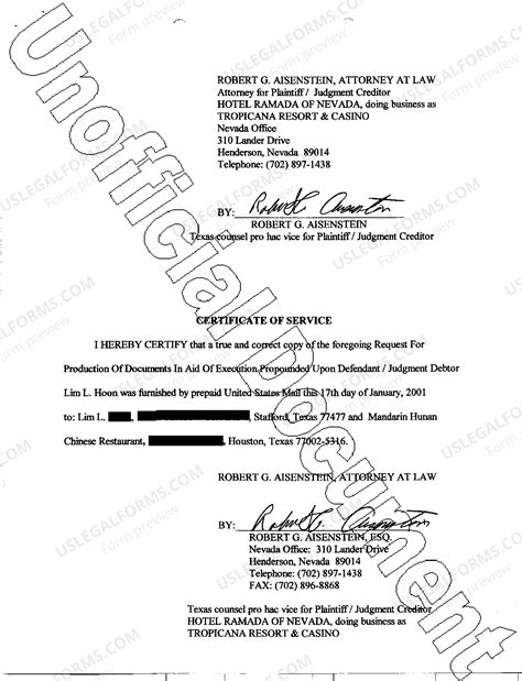 Legal Discovery Template