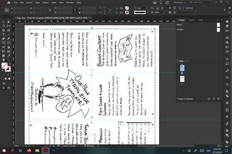 One Page Zine Template By Star West