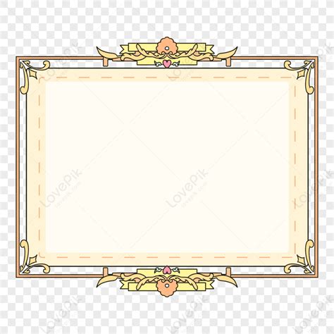Classical Creative Border Frame Paper Art Frame Light Paper Png
