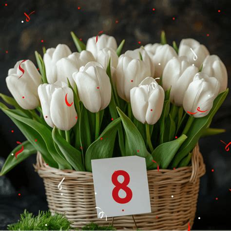 С 8 марта красивые гифки и анимационные картинки