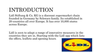 Innovation Idea For Lidl Supermarket Chain Pptx