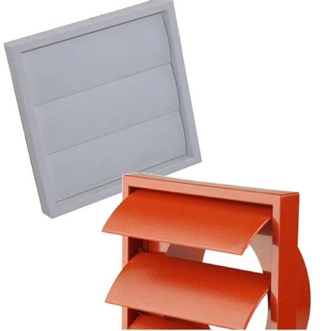 Gravity Shutter Terracota Red 4 Inch Gravity Grille Manrose