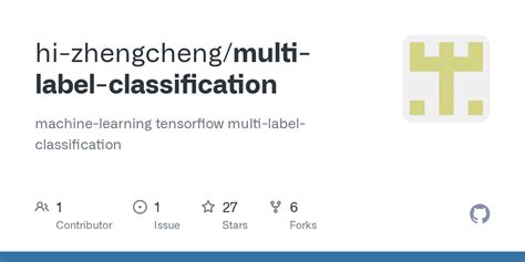 Github Hi Zhengchengmulti Label Classification Machine Learning Tensorflow Multi Label
