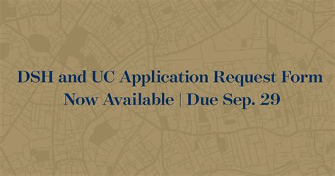 Dsh And Uc Application Request Form Now Available D And Co Llp Discovery