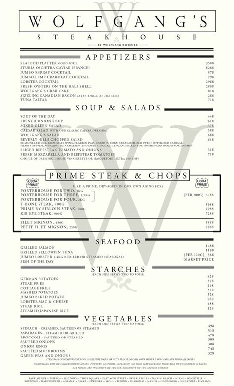 Best Steakhouse In Manila Wolfgangs Steakhouse