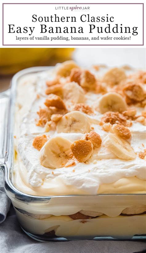 Easy Classic Banana Pudding Recipe Little Spice Jar Recipe