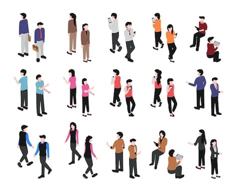 Premium Vector Vector Office Work Character Isometric