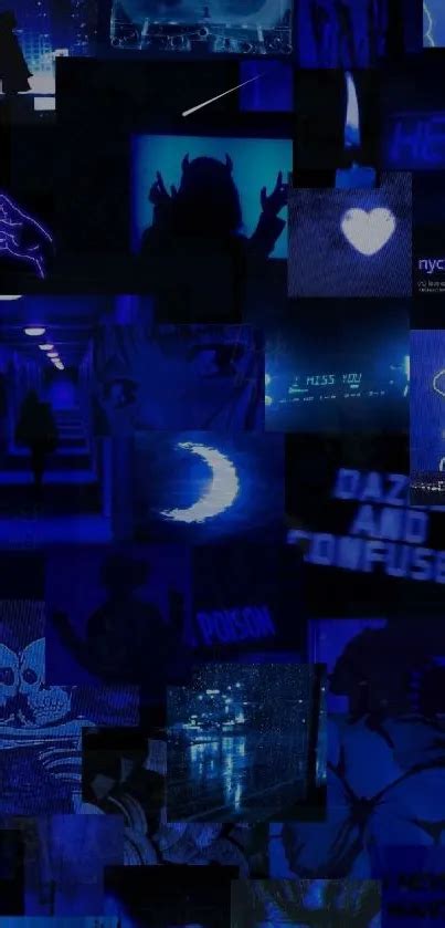 Neon Blue Aesthetic Wallpaper Free Download