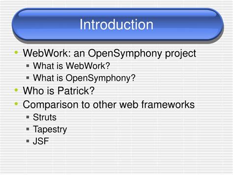 Ppt Webwork In Action An Introduction To Webwork Framework Powerpoint Presentation Id 3301489