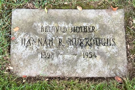 Hannah Sonnabend Burroughs 1898 1954 Find A Grave Memorial