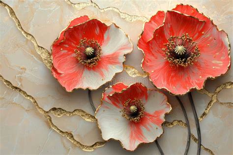 A Classic Bronze And Plaster Volumetric Mold Arranged On Three Canvases Stock Image Image Of