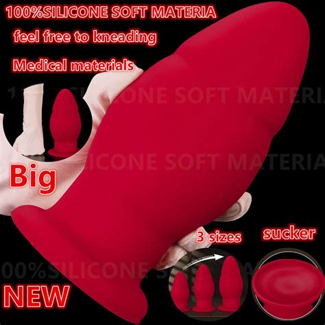 Soft Silicone Huge Butt Plug Anal Plug Suction Cup Oversize Anal Toys