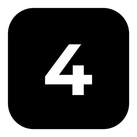 Number 4 Icon Png