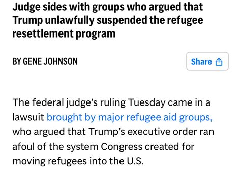 Seattle Judge Jamal Whitehead Blocks Trumps Indefinite Suspension Of U