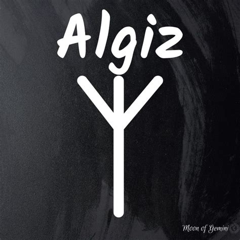 Algiz Rune Elhaz Elder Futhark Meaning • Moon Of Gemini