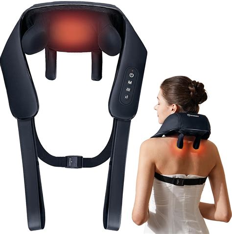 Knqze Massaggiatore Per Il Collo Con Calore Tessuto Elettrico Profondo