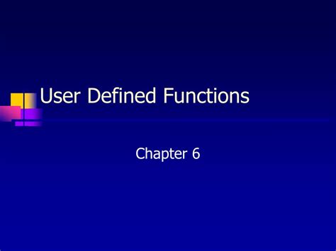 Ppt User Defined Functions Powerpoint Presentation Free Download