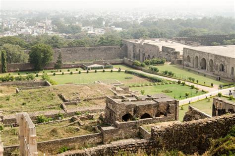View From Top Of Golconda Fort Hyderabad Editorial Photo Image Of