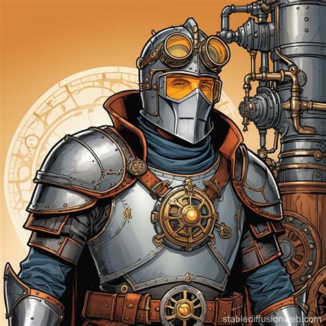 Steampunk Knight Art