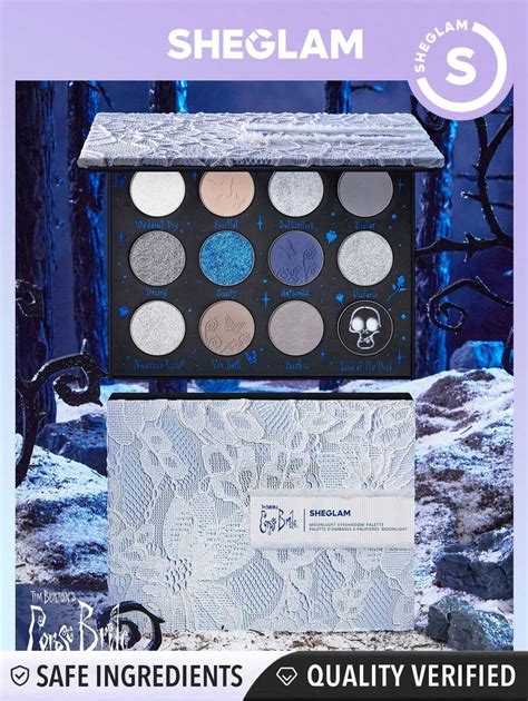 Corpse Bride Sheglam Moonlight Eyeshadow Palette T White Brown