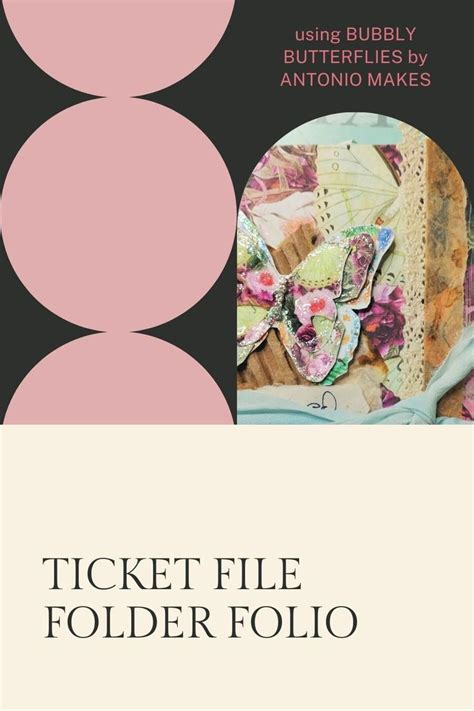 Ticket File Folder Folio How To Tutorial Bee Crafts Tutorial File