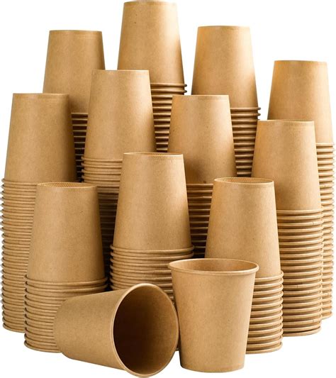 Paper Cups Disposable Kraft Small Bathroom Cups Ounce Hot Cold