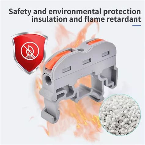 20 Clemas Conectores Electricos Tipo Wago Palanca Riel Din Mebuscar