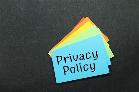 Premium Photo Alphabet Words Privacy Policy Personal Security