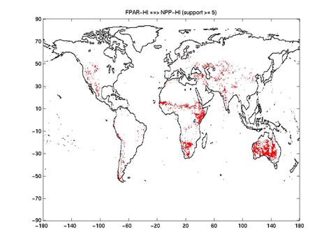 Example Of A Non Random Association Pattern Between Fpar Hi And Npp Hi