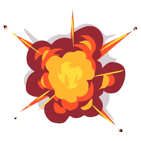 Explosion Smoke Cartoon Cartoon Vector Bomb Explosion Smoke Cartoon