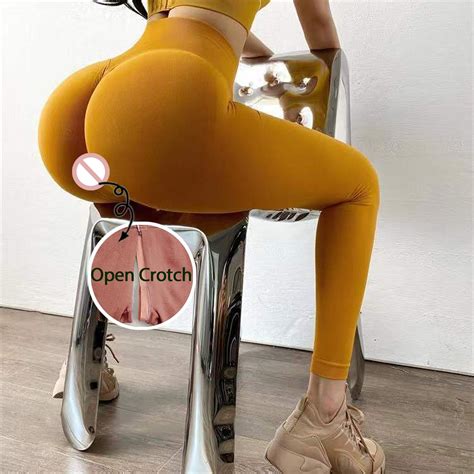 Open Crotch Leggings Crotchless Leggings With Zippersexy Gym Pants