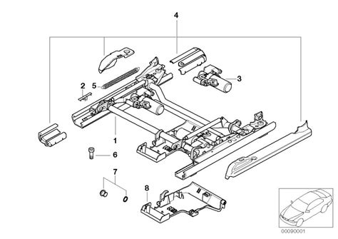 Bmw 530i Drive F Longitudinal And Tilt Adjustment Front Seat Rail
