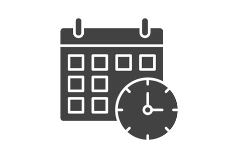 Class Timetable Glyph Icon Graphic By Iconbunny · Creative Fabrica
